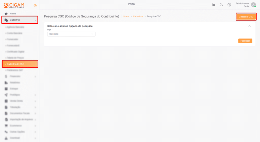 Novo Portal Web: Saiba como cadastrar CSC - Código de Segurança do ...