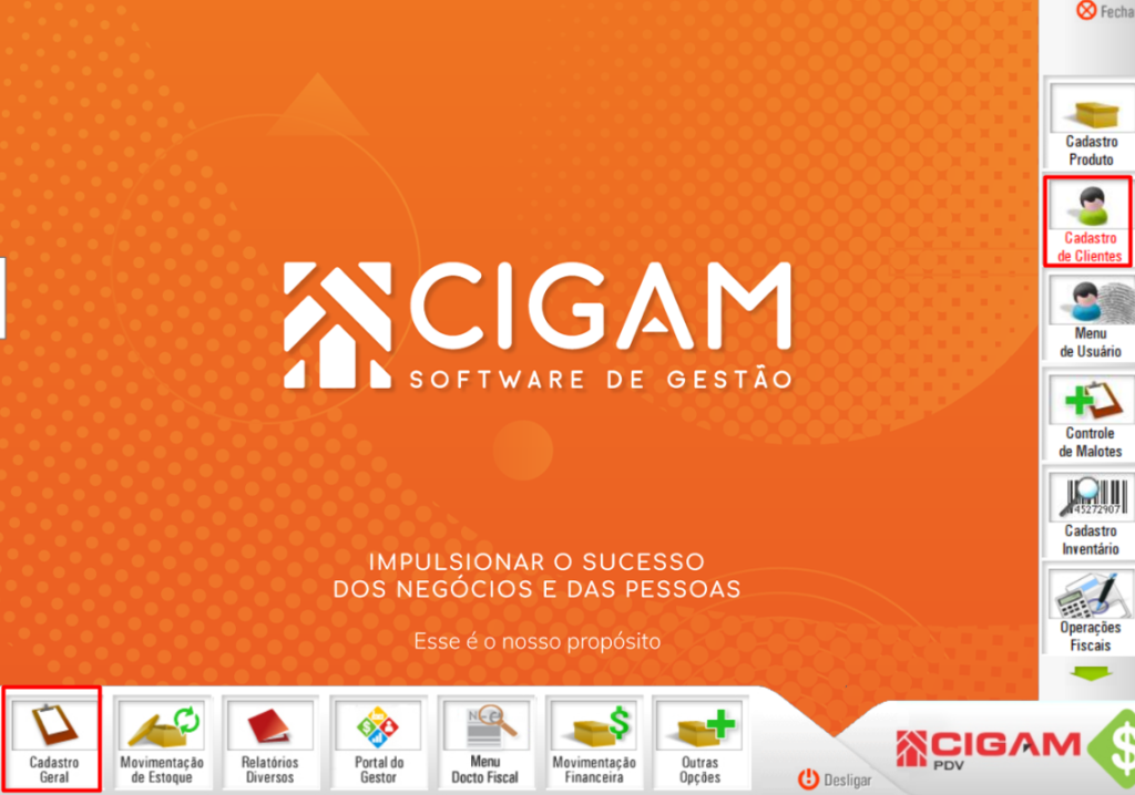 Como cadastrar cliente no sistema Cigam Lojas e Franquias